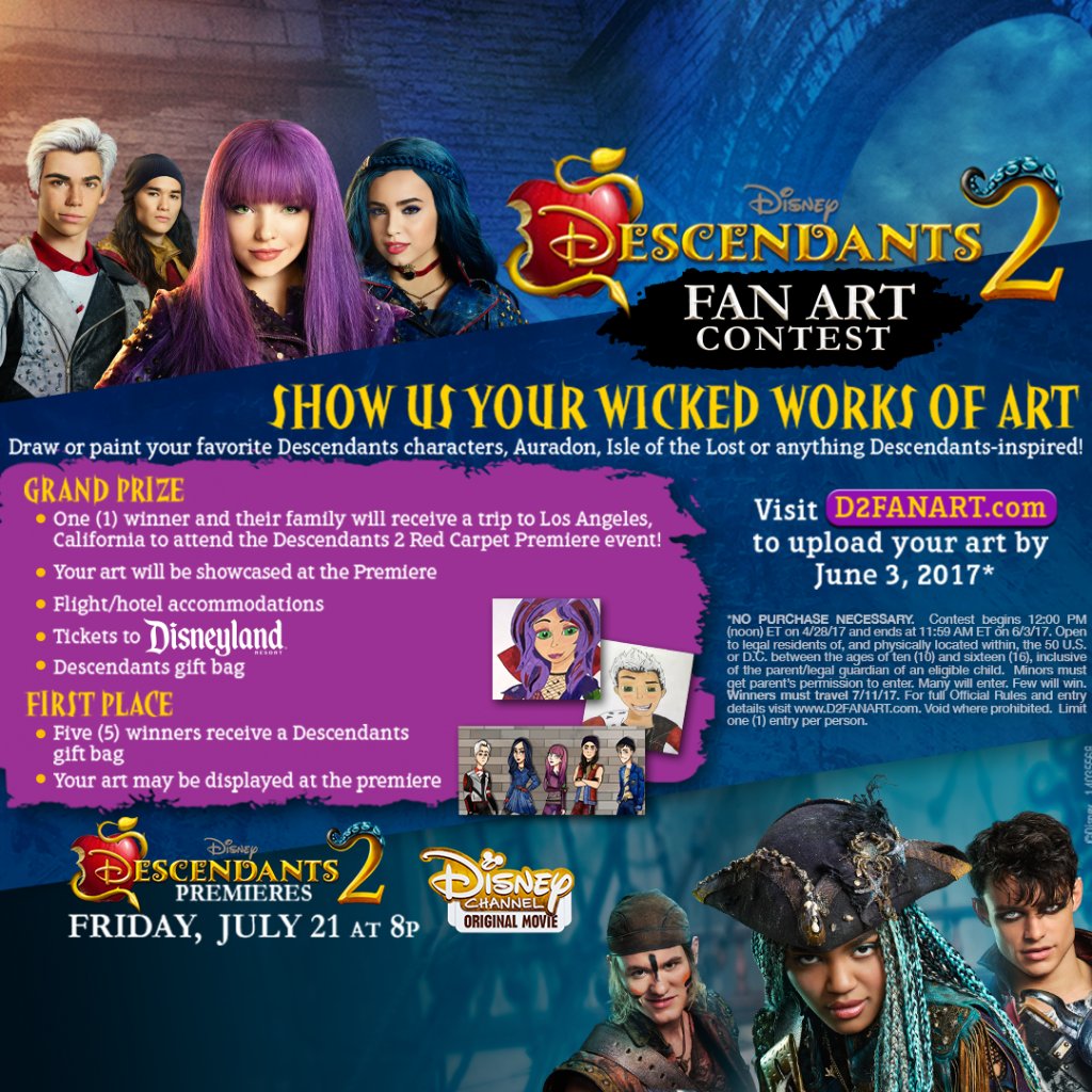 Show off your Descendants fan art for a chance to win a trip to the ...