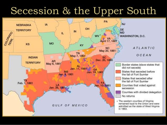 OTD 1861, North Carolina became one of last states to secede. history ...
