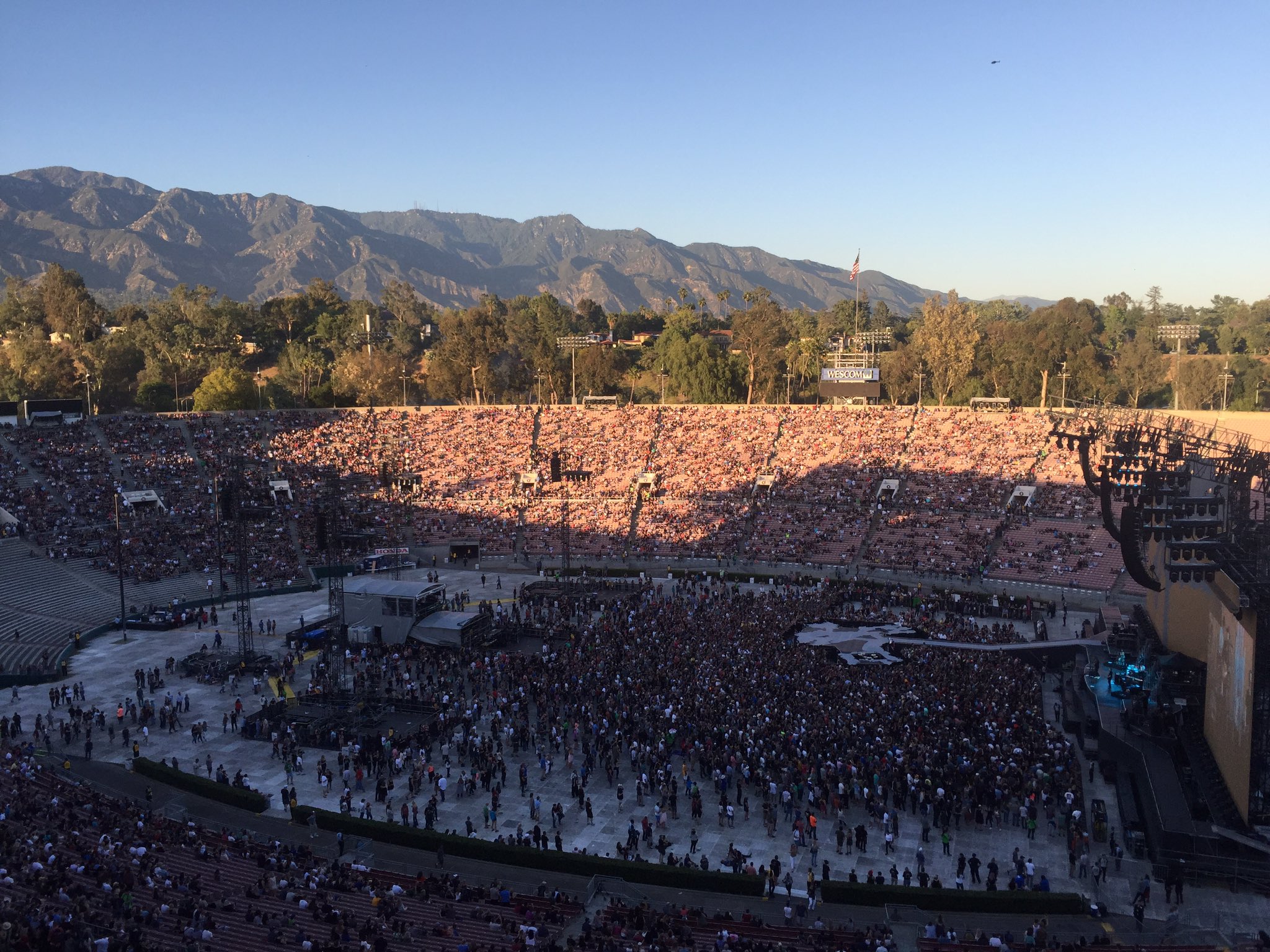Rose Bowl Concert View