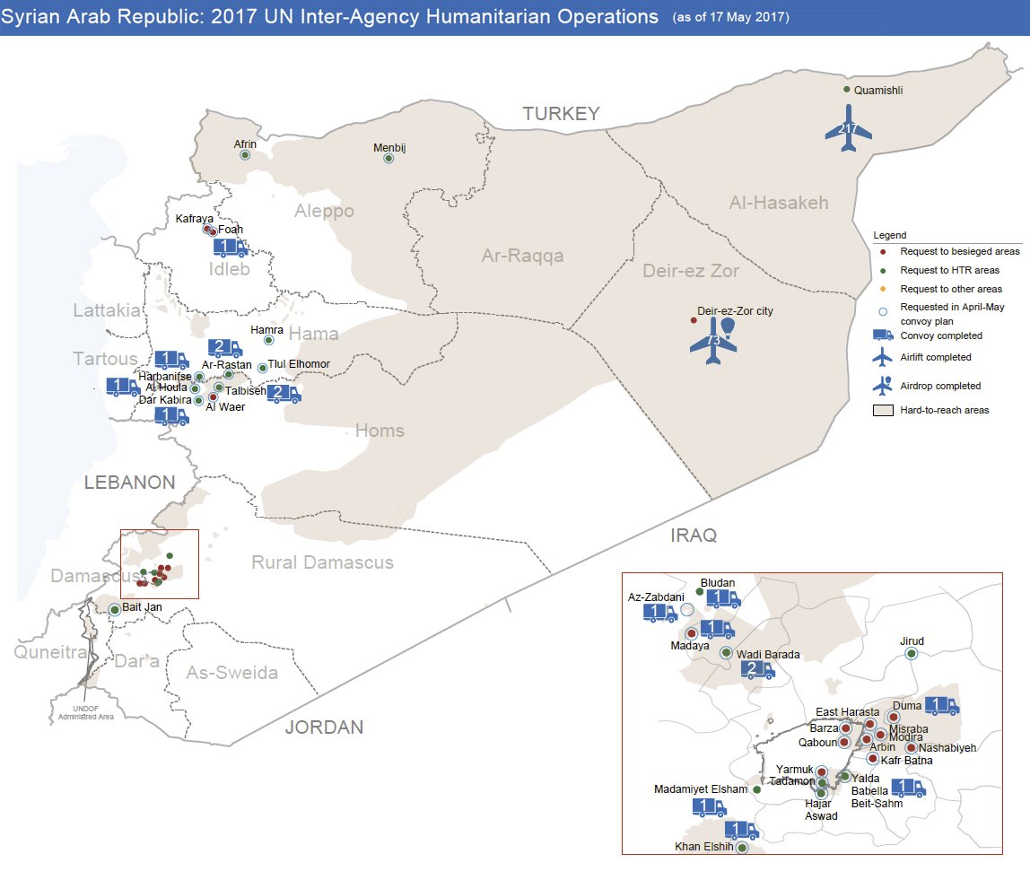 Syria 2017: & partners' inter-agency operations delivered aid to 638k ...