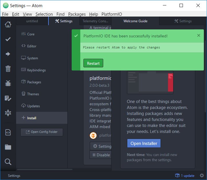 ESP-IDFや、ATOM + PlatformIO IDEでESP32の開発環境を作ってみた。 - posfie
