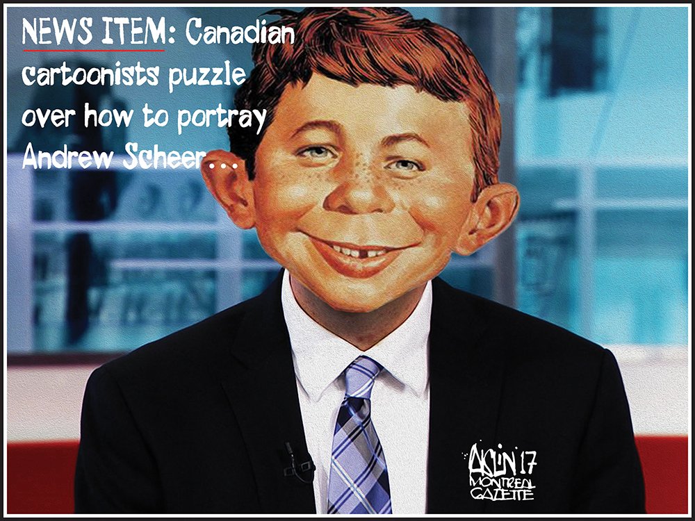 News Item: Cartoonists Puzzle Over How to Draw Andrew Scheer : r ...