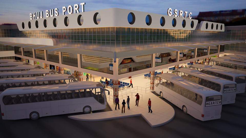 PM Narendra Modi launches works for Bhuj bus port of GSRTC in Kutch ...