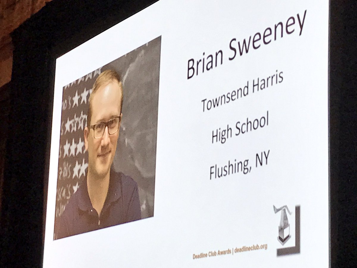 Congrat Brian Sweeney of Townsend Harris High School, winner for ...