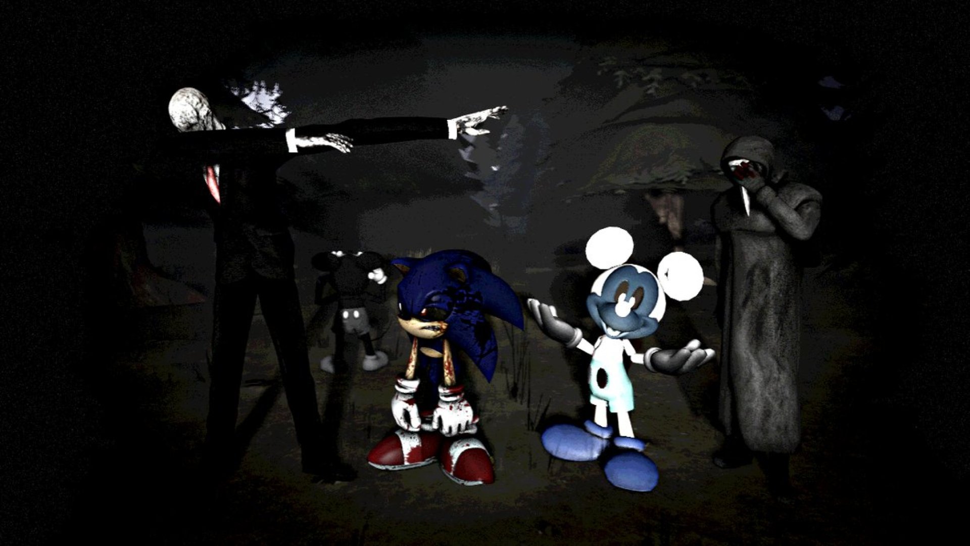 Slenderman And Sonic