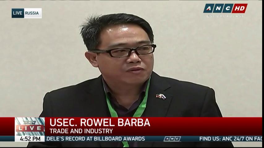 LIVE ON ANC: DTI Usec. Rowel Barba holds a press conference in Russia ...