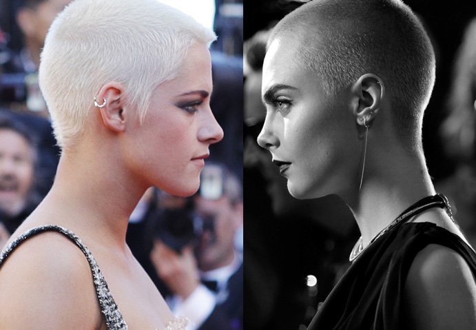 Head: Head to Head: Kristen Stewart & Cara Delevingne debuted shaved ...