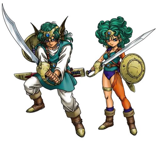 上総宮菜子🇺🇦🌻【がんばれウクライナ！！】 on Twitter: "@CURE_LEAF （続き）一枚目、向かって右側がDQ4の女勇者。 他には #DQ7 のアイラさん、 #DQ8 のゲルダ ...