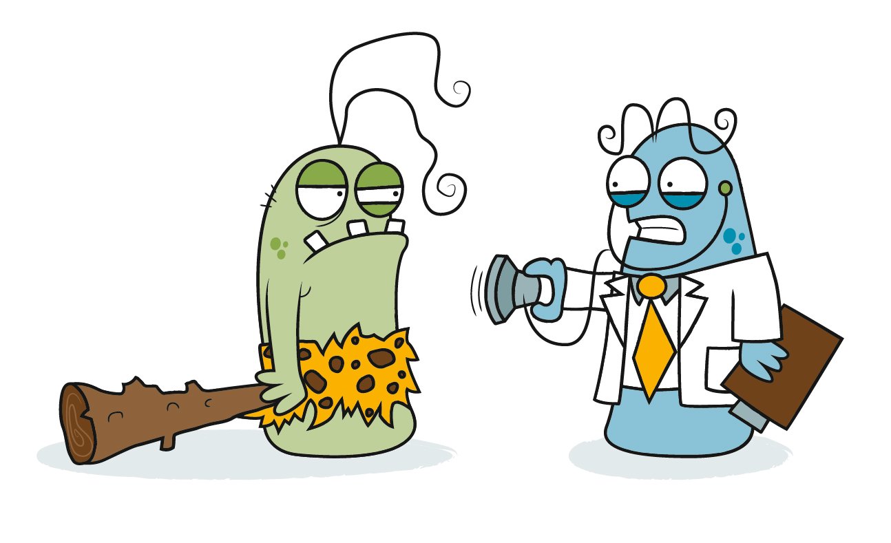 Bacteria Cartoon
