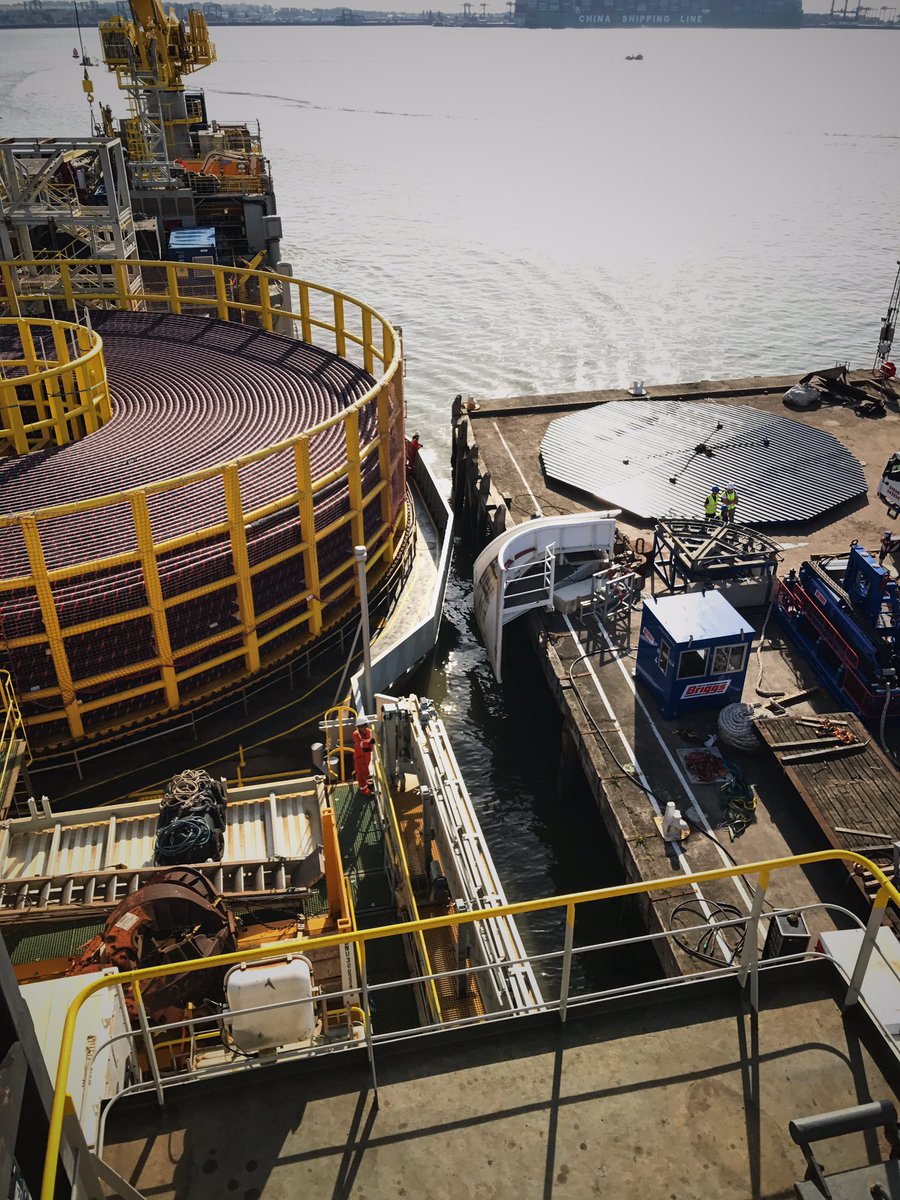 With a big ship stretching out ahead and an even bigger ship trailing ...