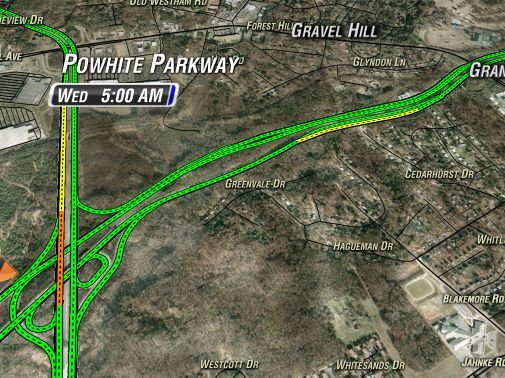Here's a look at RVAtraffic on the Powhite Parkway. More real time ...