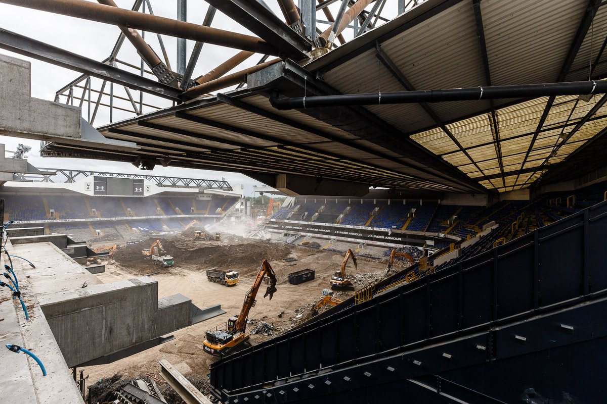 White Hart Lane : White Hart Lane progressing stadium continues shape ...