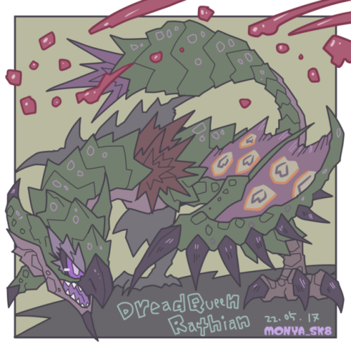 「Dreadqueen Rathian fan art in the jazzie」|Monster Hunterのイラスト