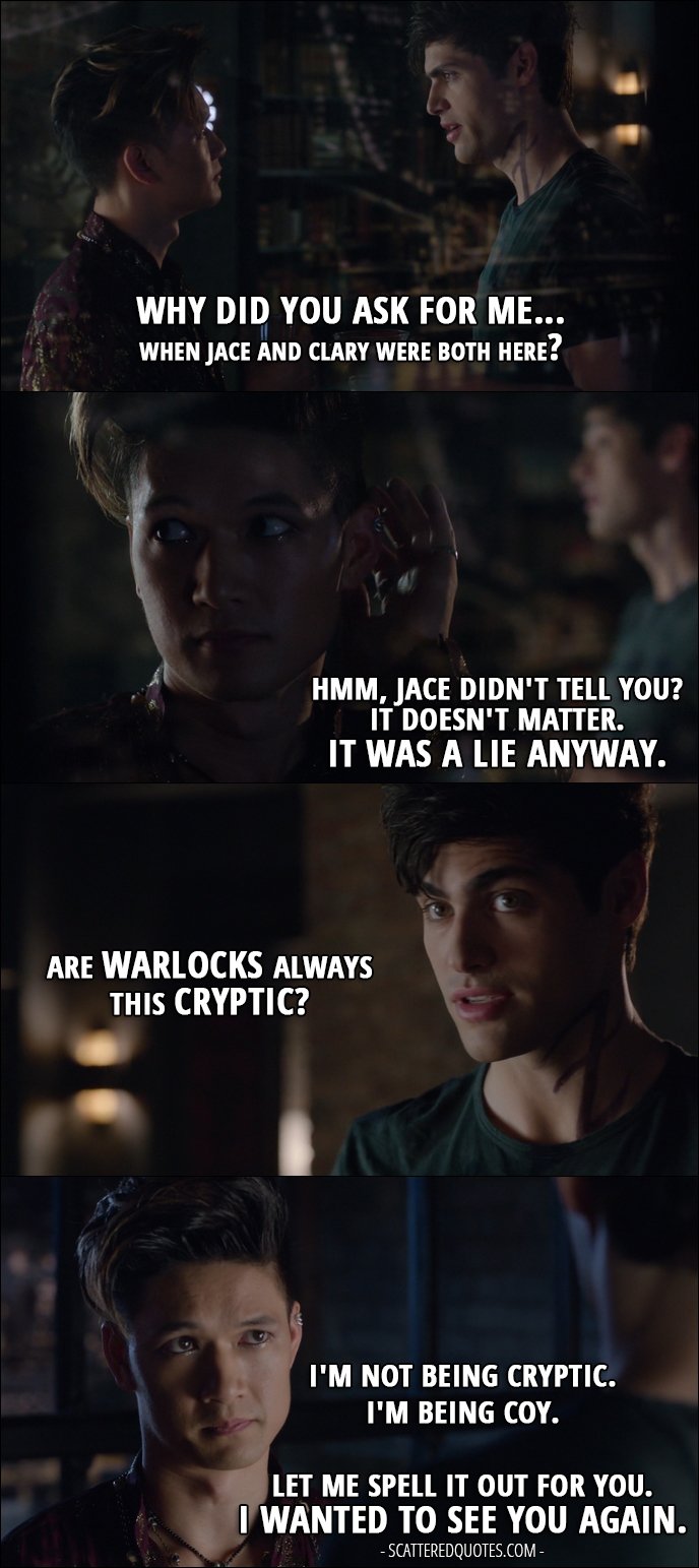 Shadowhunter Tv Show Quotes Shadowhunters: 10 Quotes We'll Always
