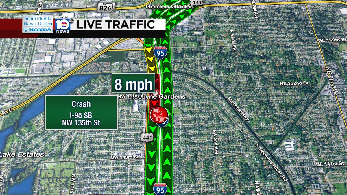 Nicole Perez On Twitter Crash On I 95 Sb Approaching Nw 135th St