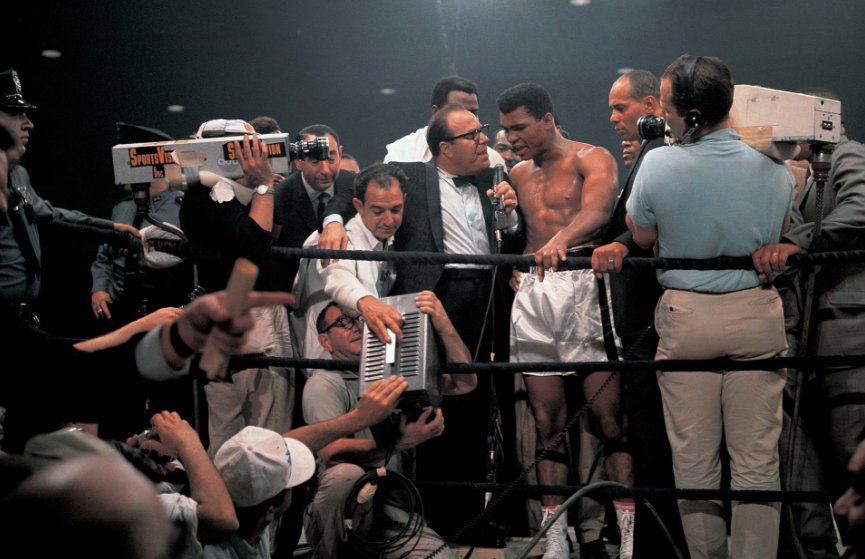 This Date In 1965: Two iconic shots of Cassius Clay's first fight as ...