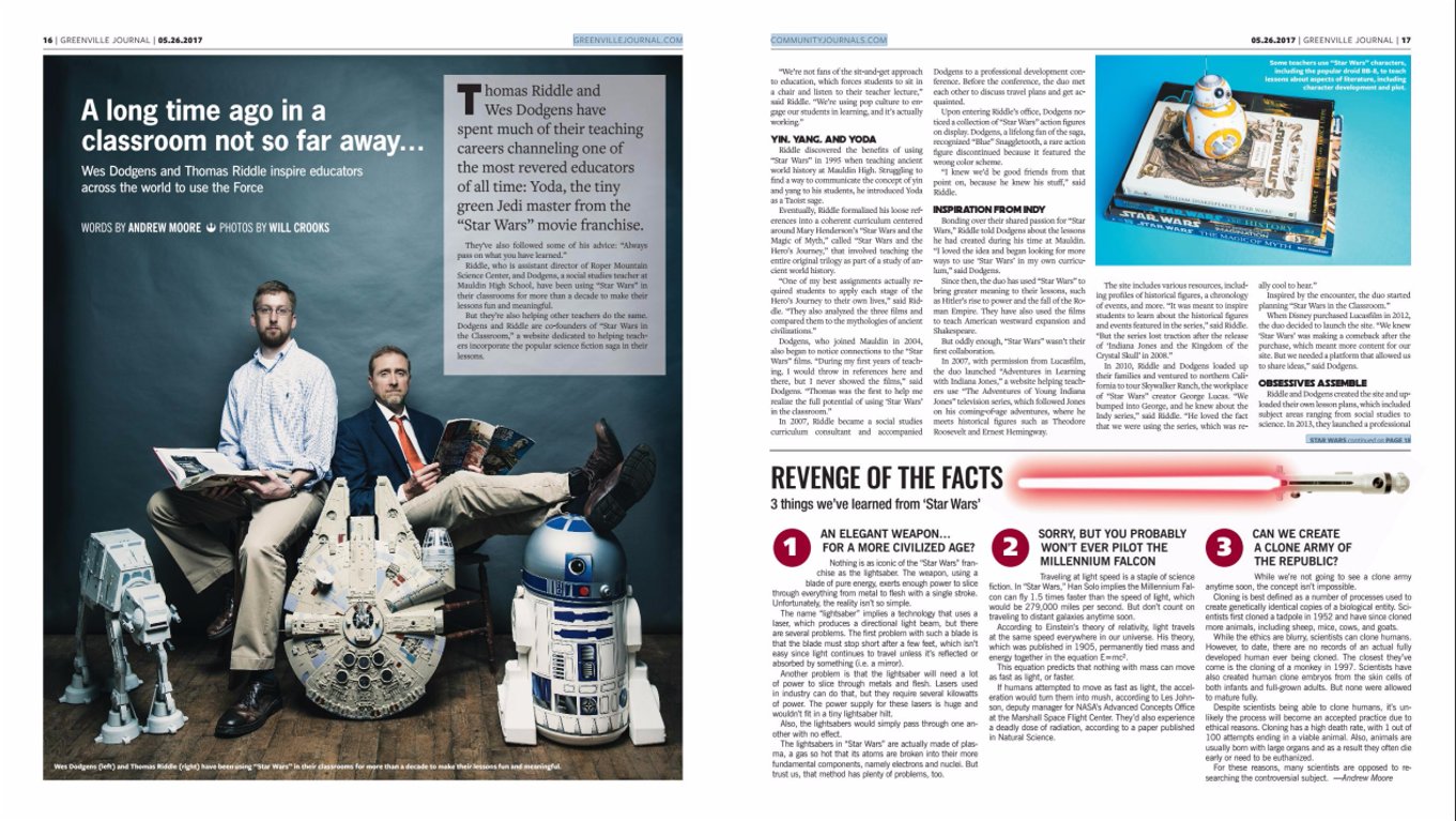 StarWarsinClass on Twitter: "Excited and honored that Star Wars in the ...