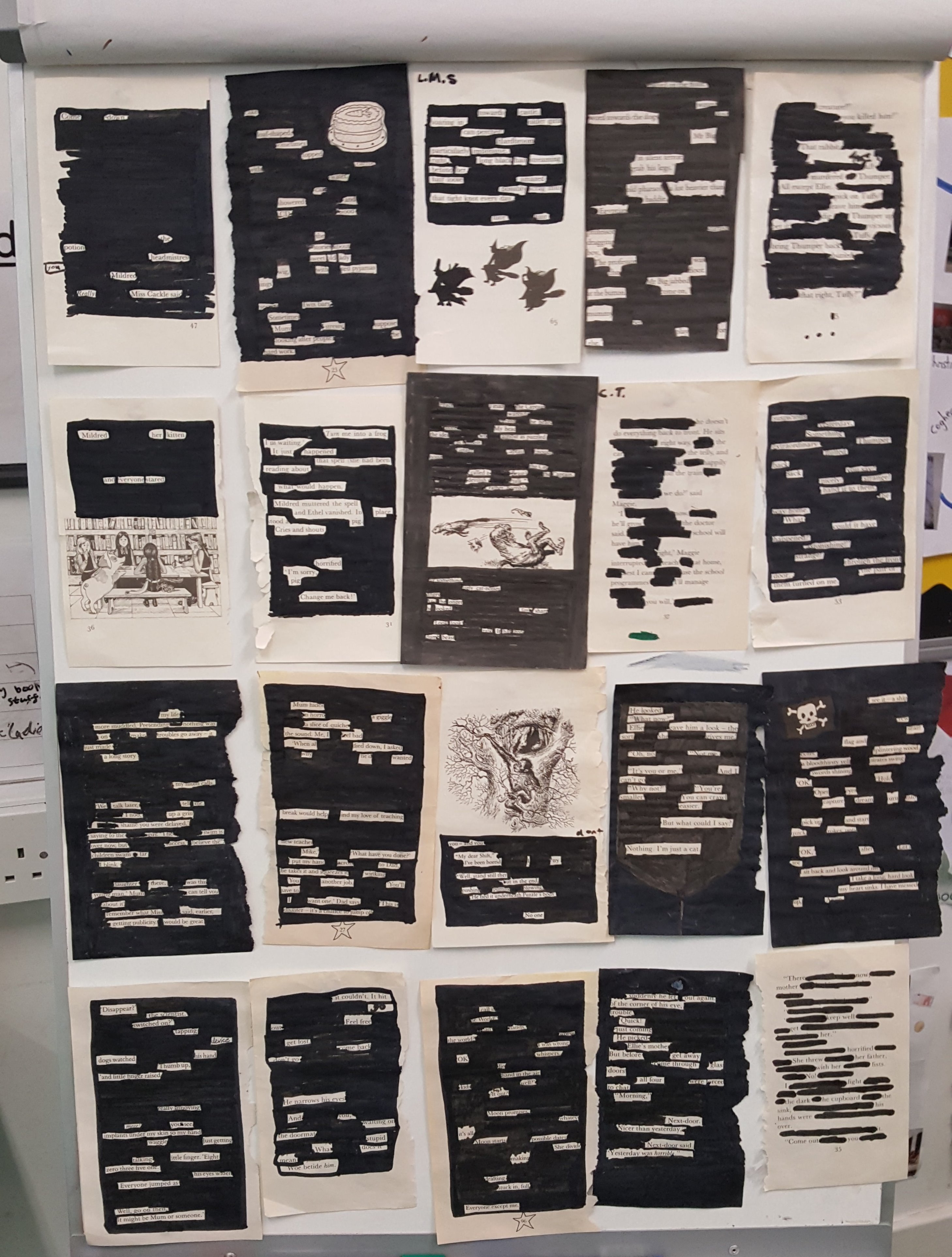 Blackout poetry in the classroom / Twitter