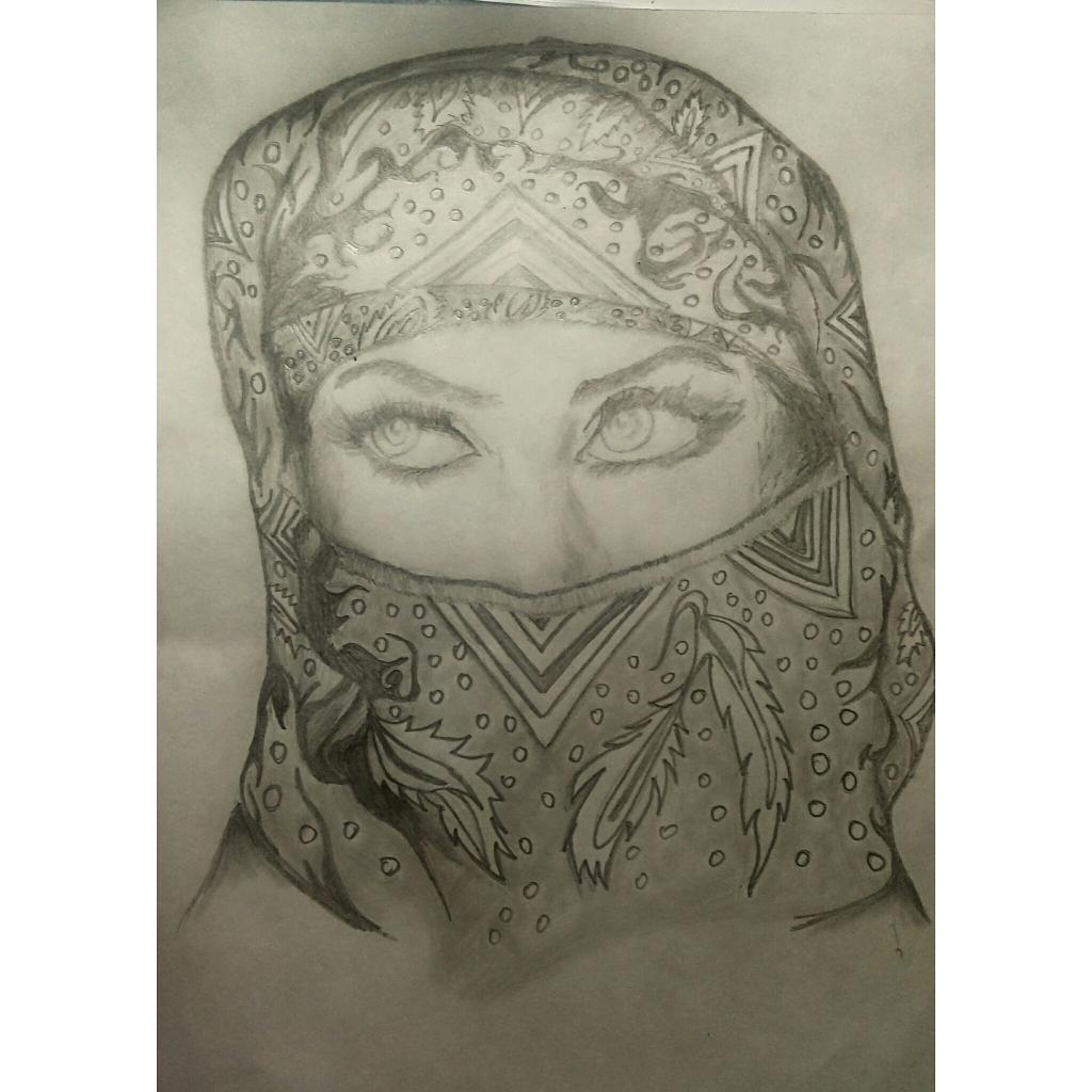 Arabian Eyes Drawing
