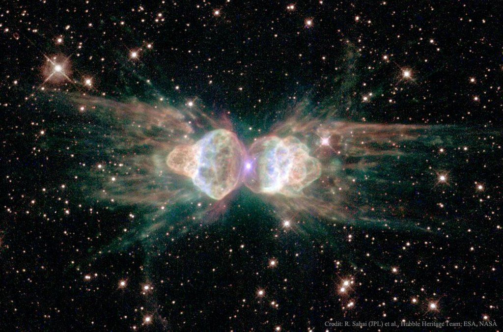 Space: planetary nebula Mz3, the Ant Nebula, and its weird two-lobed ...