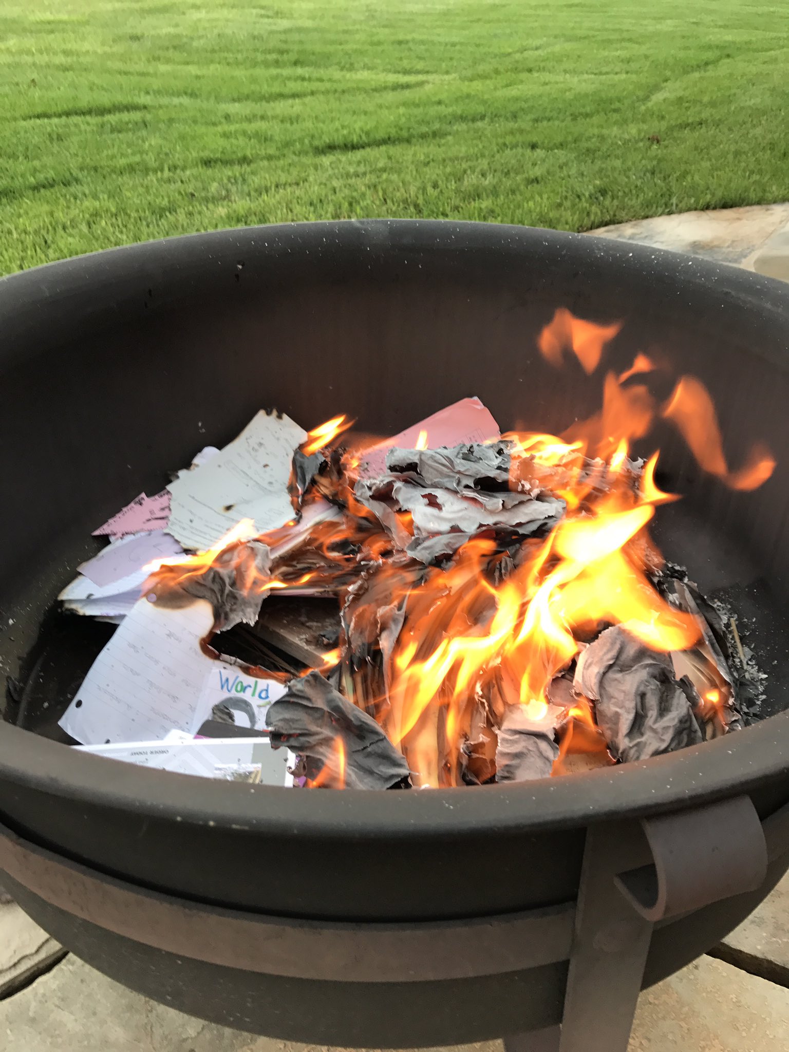 Burning Homework