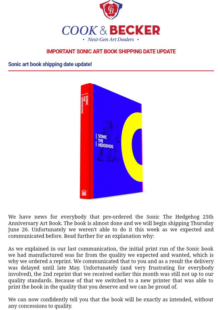 Sonic art book coming from Cook & Becker - Page 2 - Sonic Chat - Sonic ...