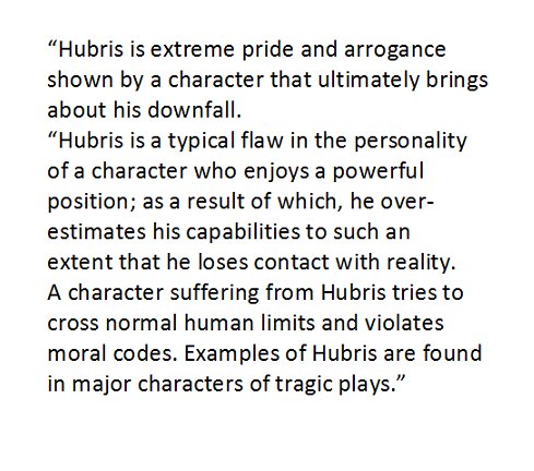 Hubris Examples