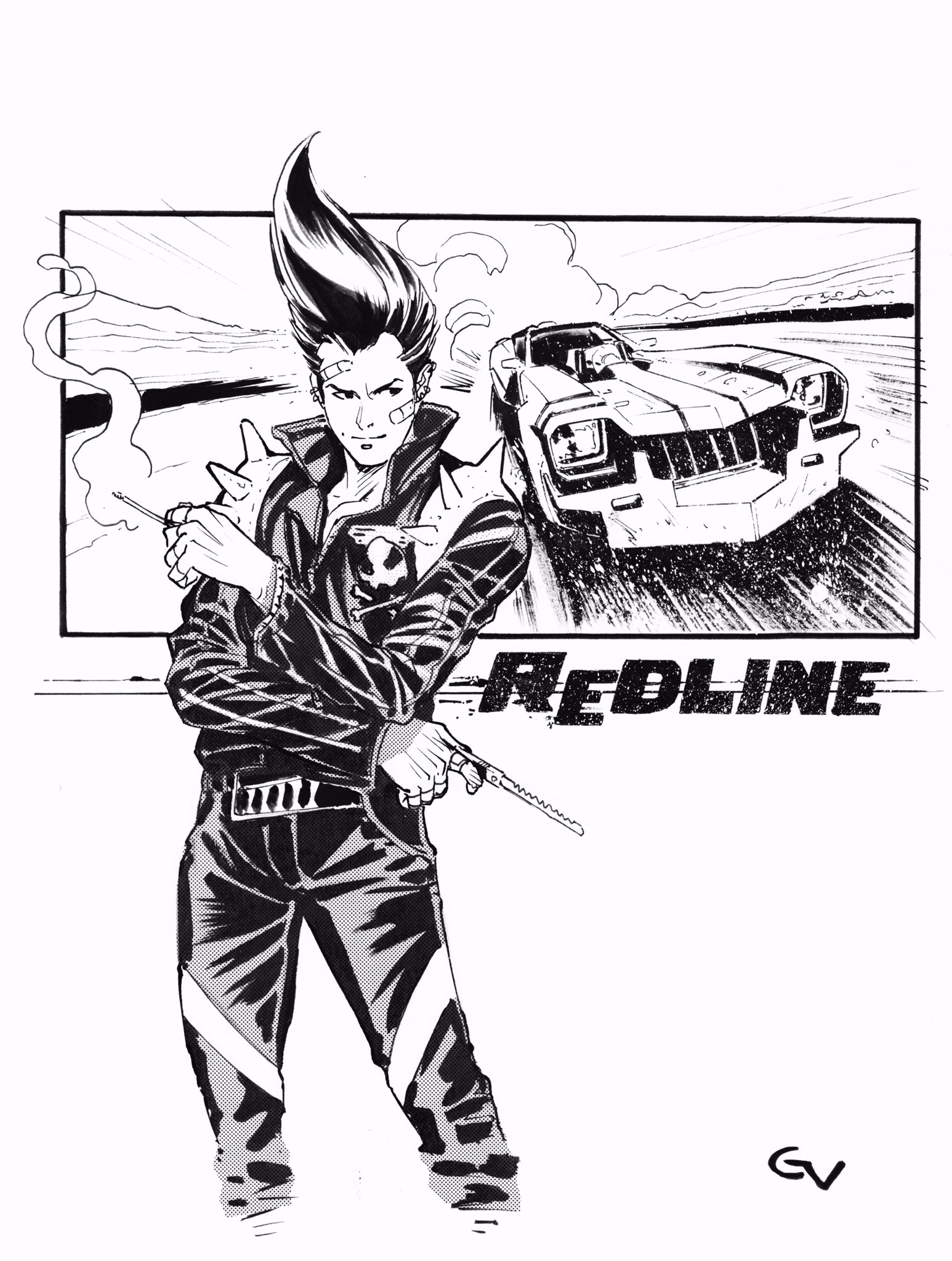 Giovanni Valletta on Twitter: "Scan of this sweet JP commission. #redline https://t.co ...