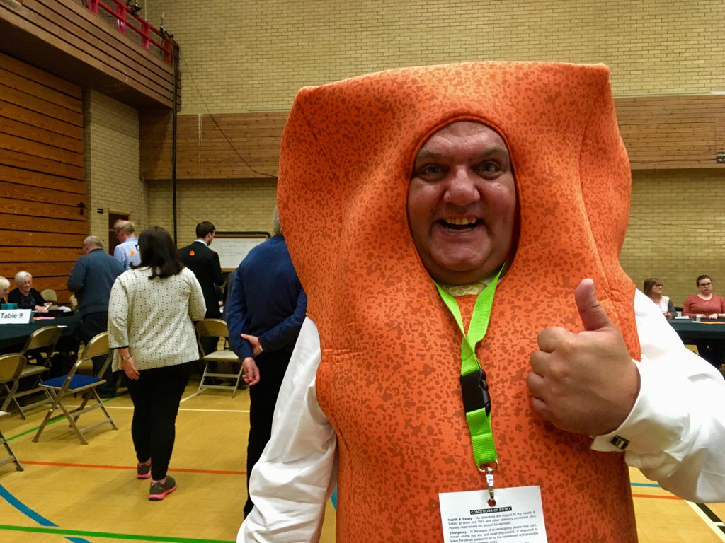 Mr Fish Finger reveals his name | Border - ITV News