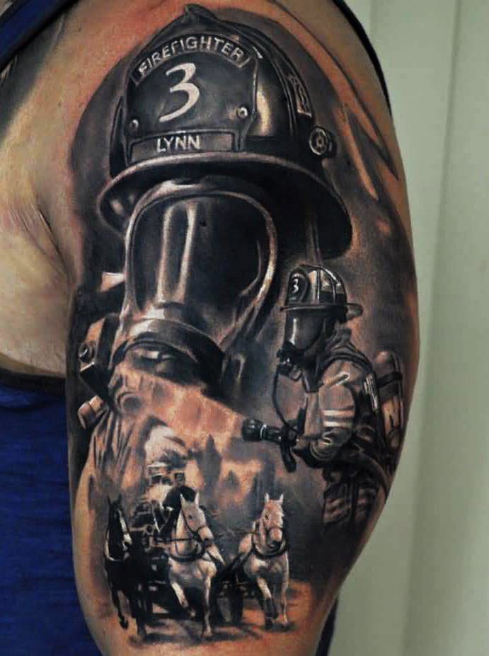 Firefighter Tattoo Designs For Men