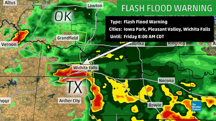 Flash flood warning has been issued, including Wichita Falls, TX until ...