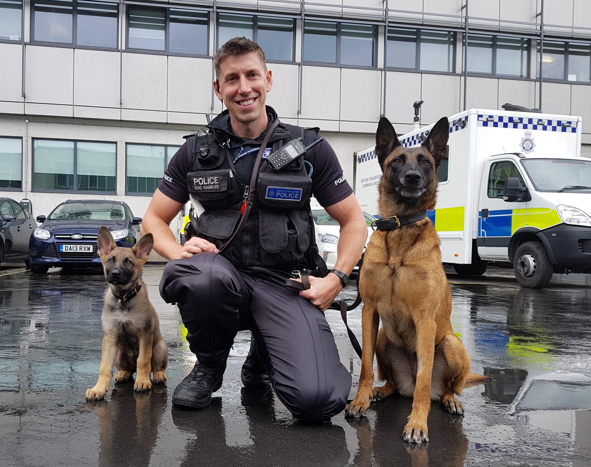 British Police Dog Handler