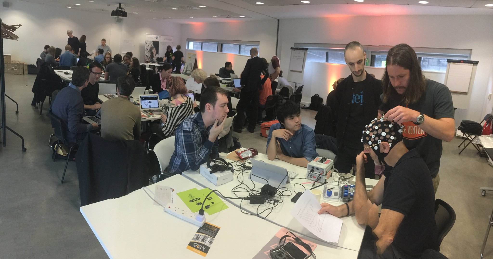 HackTheBrain-Hub on Twitter: "Teams formed and busy during Hack the Brain #Dublin in a jam ...