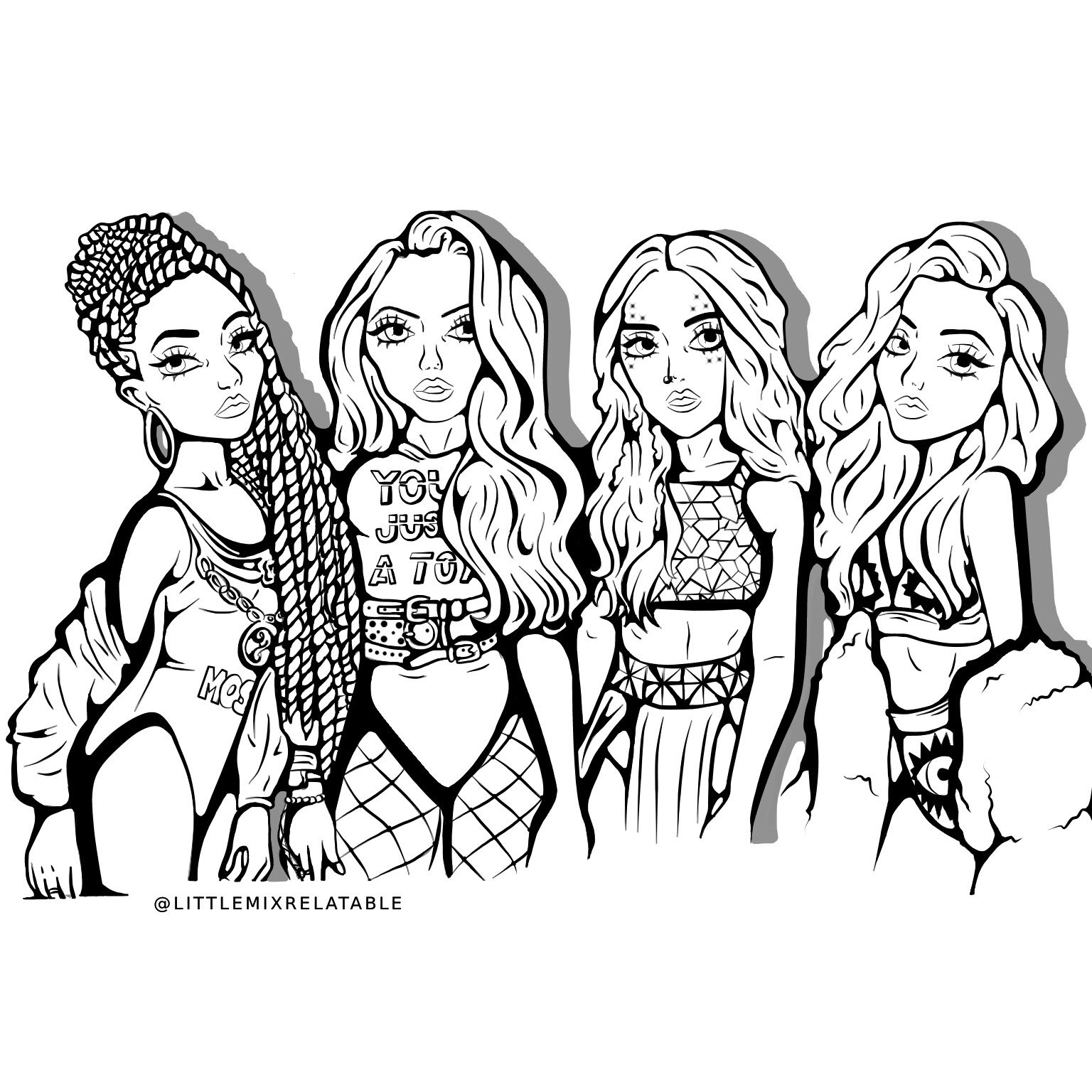 Little Mix Coloring Pages