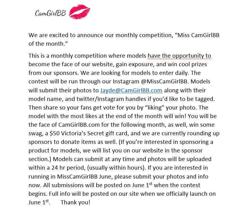 Looking for models to join our monthly competition to become the face ...