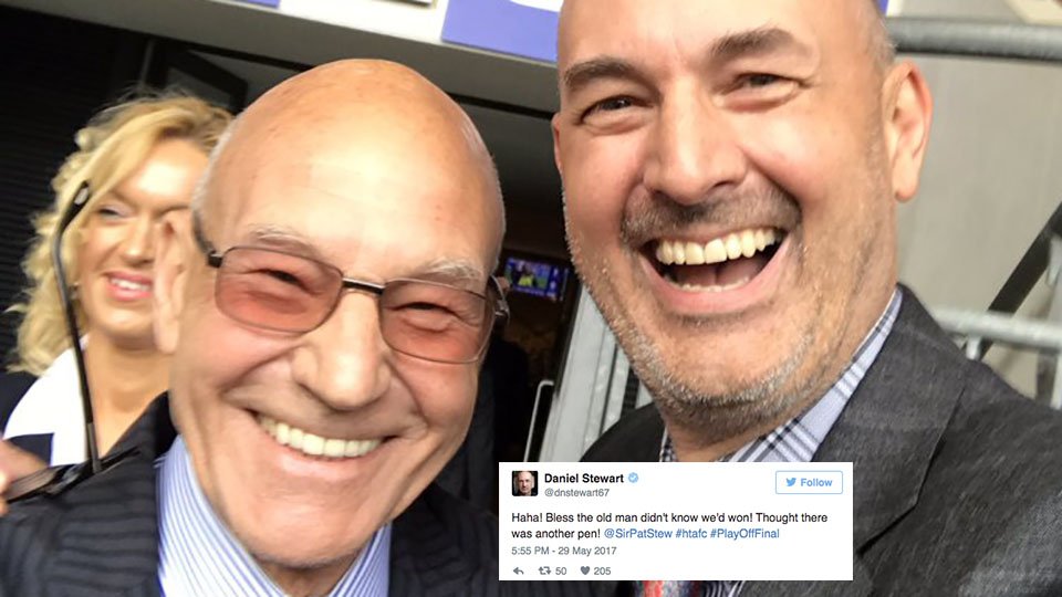 Sir Patrick Stewart had an adorable reaction to his football team being ...