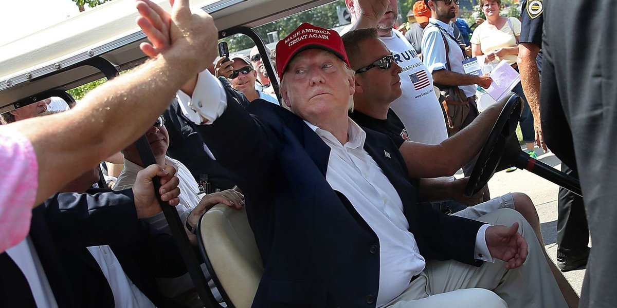 Donald Trump travelled in a golf cart at the G7 Summit, while fellow ...