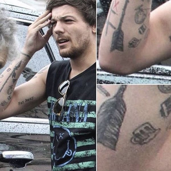 Louis Tomlinson Tattoo Mustache