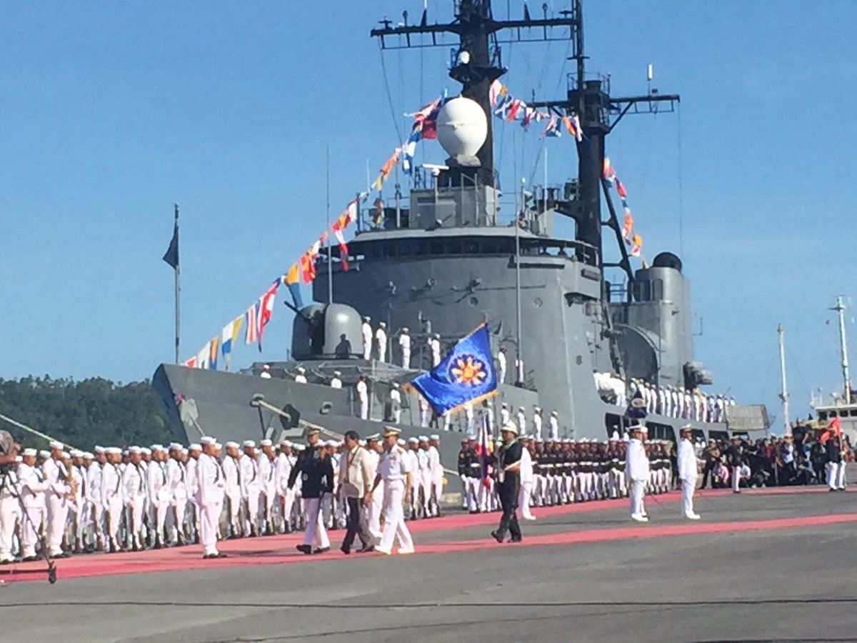 Arrival honors of Pres. Rodrigo Duterte for the 119th Philippine Navy ...