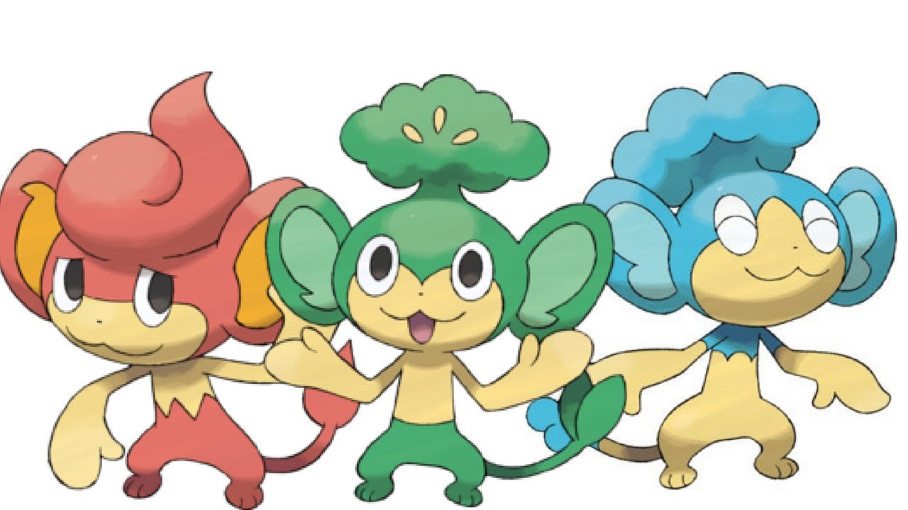 Pokemon Pansage Pansear Panpour