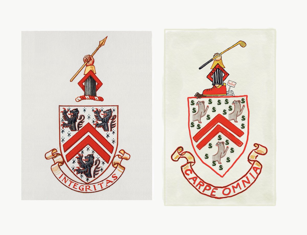 Reproduction of recently discovered velum original of Trump Family Coat ...