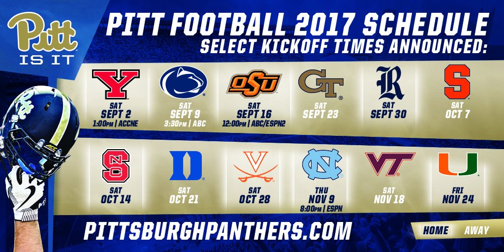 Penn State vs. Pitt set for 3:30 kickoff on ABC : r/CFB