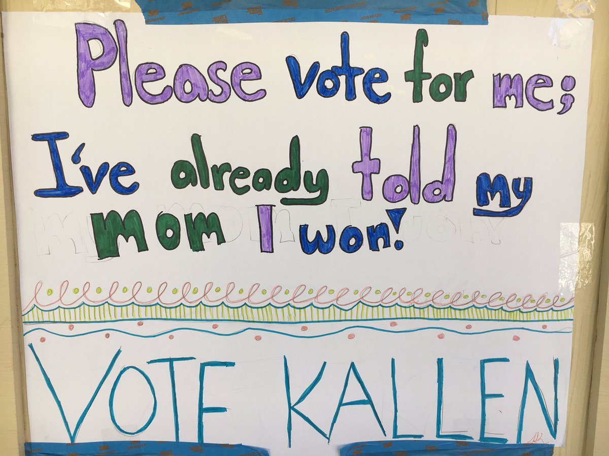 Cute Vote For Me Posters