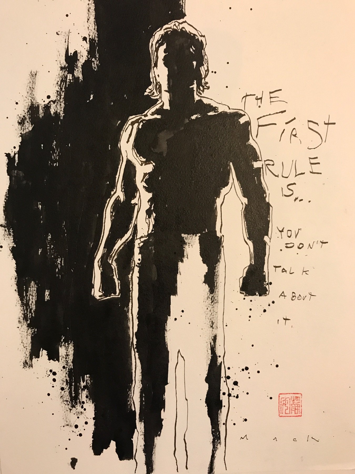 Tyler Durden Stencil