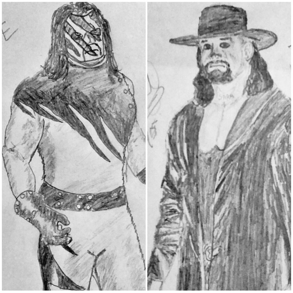 How To Draw Undertaker And Kane