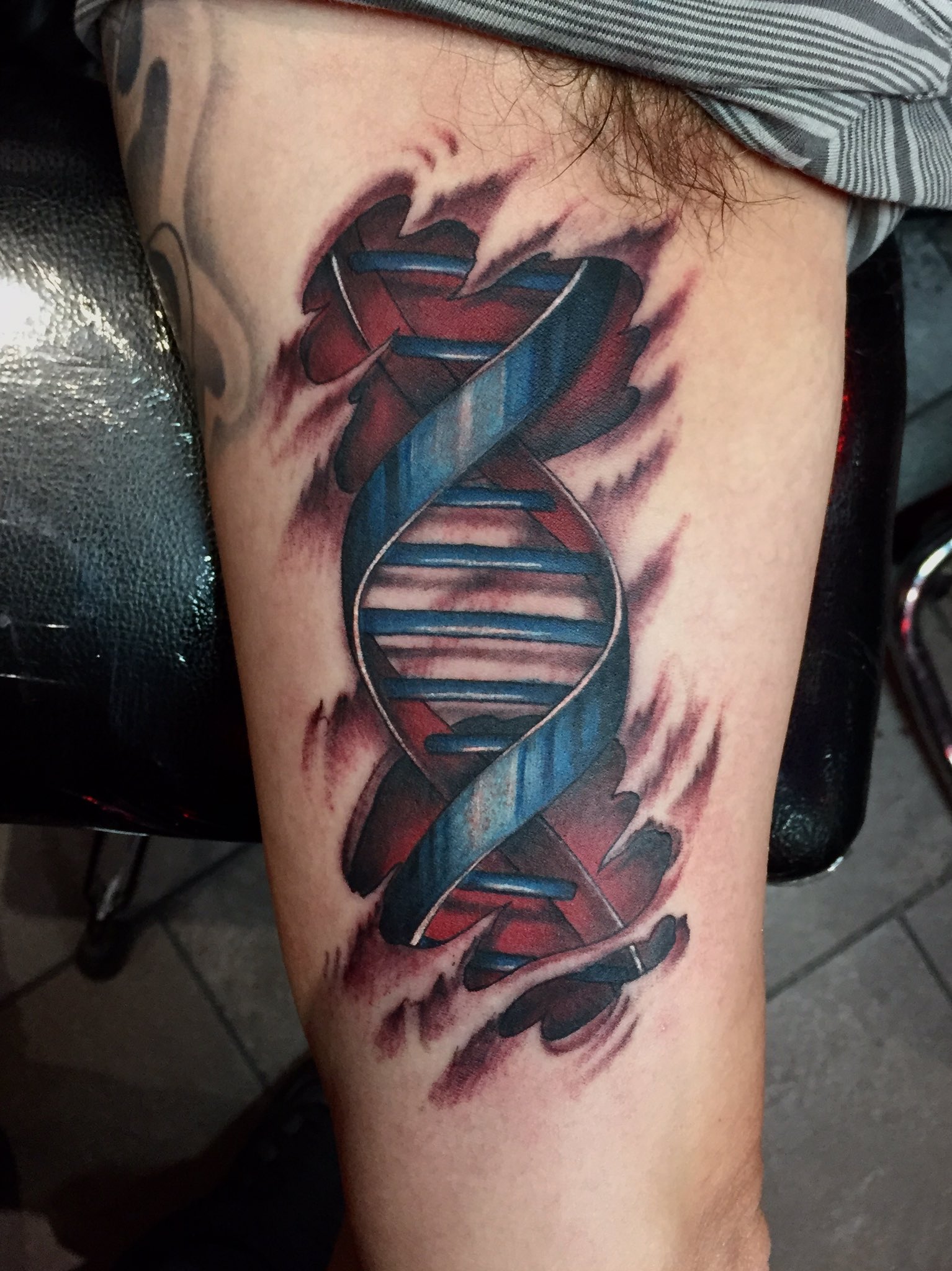 Dna Spine Tattoos