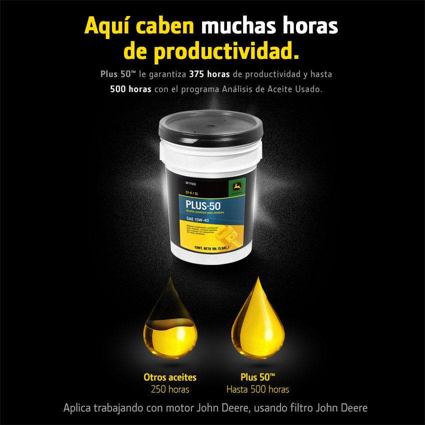 bofetada carolino en lugar aceite motor john deere plus 50 melocotón ...