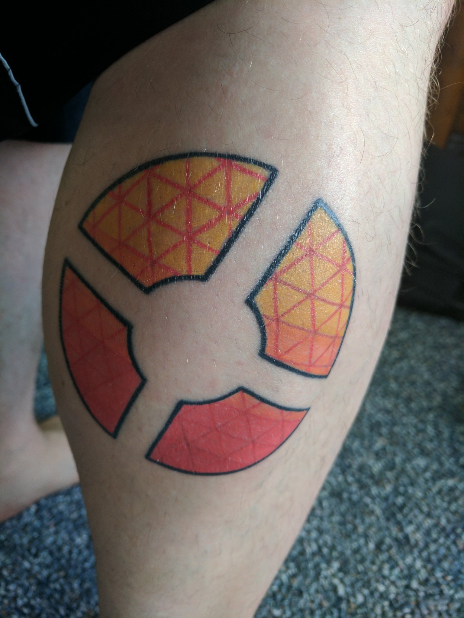 Red Lantern Symbol Tattoo