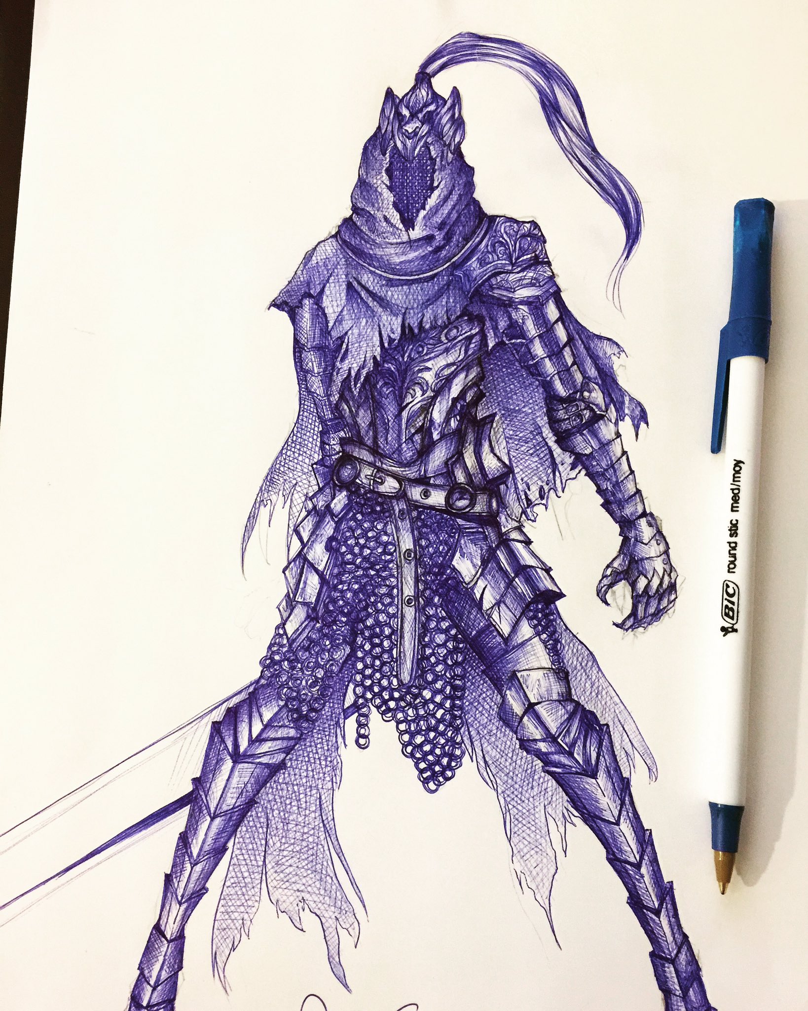 Artorias The Abysswalker Drawing