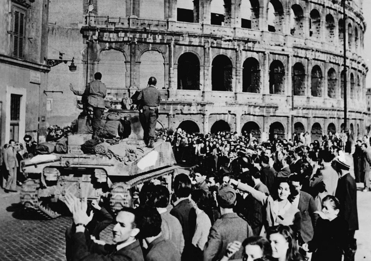 US forces in liberation of Rome, World War II, today 1944: | Michael ...